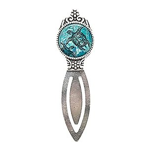 Charm Bookmark,Sea Turtles Bookmarker, sea Turtle Bookmark, sea Turtle Jewelry, Turtle Lover Bookmarker, Turtle Bookmarker-ZE282 (Silver)