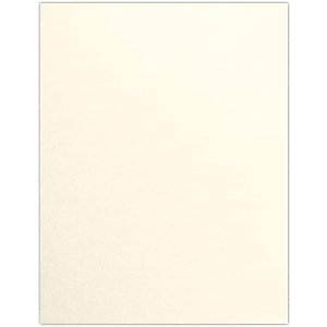 LUXPaper 8.5" x 11" Cardstock | Letter Size | Champagne Metallic | 105lb. Cover (192lb. Text) | 50 Qty