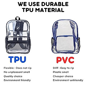 J World New York Clear Transparent Backpack, One Size