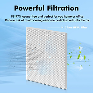 4 Pack C545 HEPA Replacement Filter S Compatible with Winix C545 Air Purifier, for Winix C545 Replacement Filter, H13 Ture HEPA Filter, Part# 1712-0096-00 and 2522-0058-00