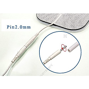 20 Pcs 2" X 4" TENS Unit Replacement Pads, Compatible with AUVON TENS, TENS 7000 - Durable Rectangular Self-Adhesive Electrodes Pads, Latex-Free and Flexible for Lower Back and Multiple Pain Relief