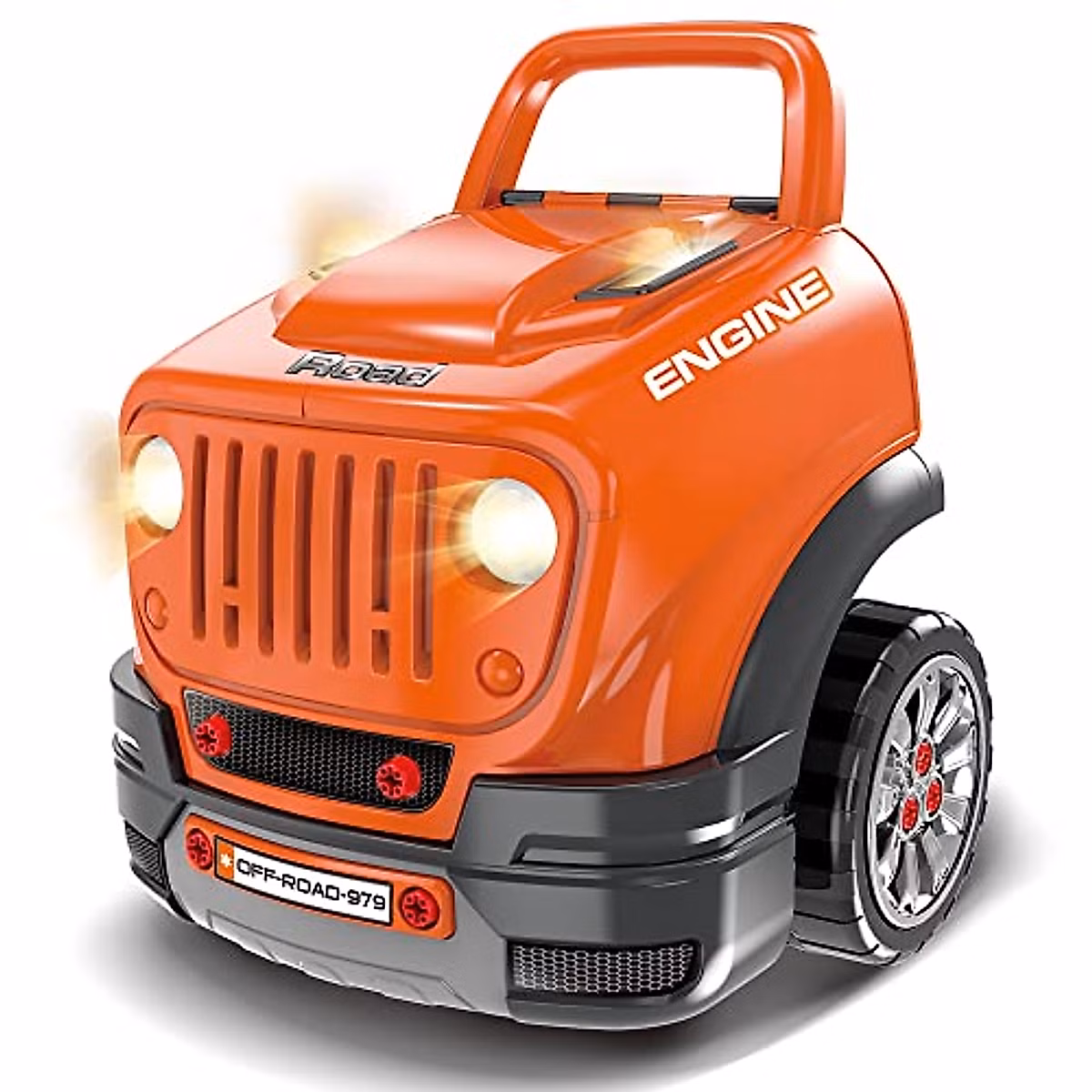 The Bubble Factory ATV Car Mechanic Engine Workshop Remote Control Car with Lights and Realistic Sound Effects - 3 Years+