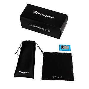 Freeprint Polarized Solar Shield Fit Over Glasses Driving Sunglasses for Men and Women，Black