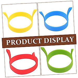 8pcs Convenient Omelette Rings Kitchen Gadgets Kitchen Egg Molds Frying Egg Rings Breakfast Egg Molds Silicone Egg Rings Round Omelette Rings Household Egg Rings Round Egg Rings