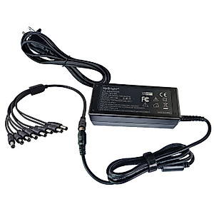 UpBright 12V 5A AC/DC Adapter Power Supply 8 Way Compatible with CCTV Security IP IR Camera DVR Swann Lorex FLIR Samsung Q-See LTE-DVR4-R LTE-DVR8-R DVR8-4575 LKB343 LHV2000 LAB223 LHV1000 CS-1205000