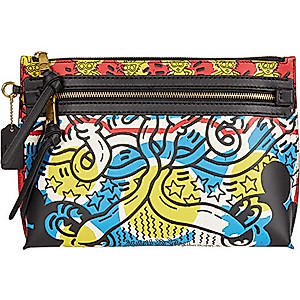 COACH Disney X Keith Haring Academy Pouch in Multicolor Mickey Print Multi One Size