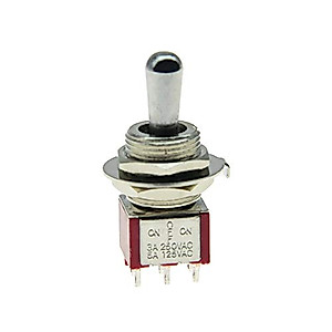 SALECOM Guitar or AMP Amplfier DPDT 3 Way ON OFF ON Toggle Switch Sealed Fat Bat Toggle Switch