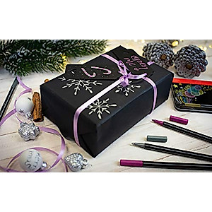 STABILO Premium Metallic Fiber-Tip Pen Pen 68 metallic - Tin of 8 - Assorted Colors with Hanging Loop