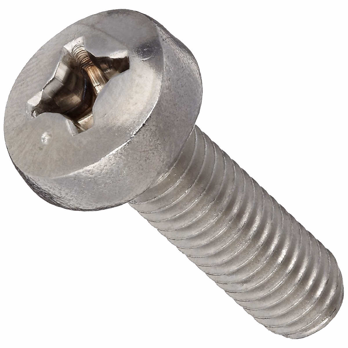 Small Parts 316 Stainless Steel Machine Screw, Plain Finish, Pan Head, Phillips Drive, Meets DIN 7985, 35mm Length, Fully Threaded, M5-0.8 Metric Coarse Threads (Pack of 10)