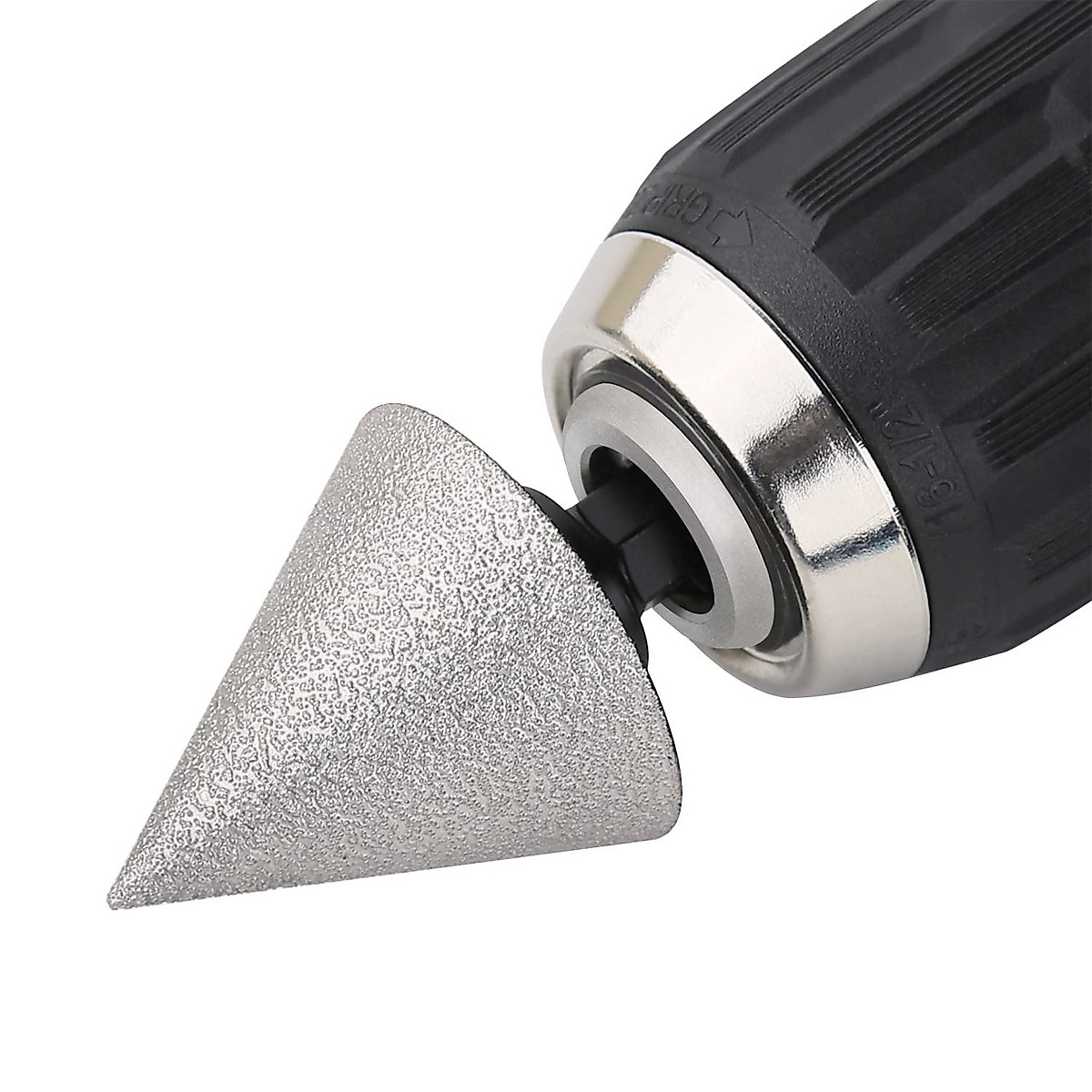 Vearter Diamond Chamfering Bit, 1-3/8" (35mm) Hexagonal Shank, for Dressing Existing Holes, Cleaning and Enlarging Marble, Ceramic Tiles, Granite Countertop Sinks.