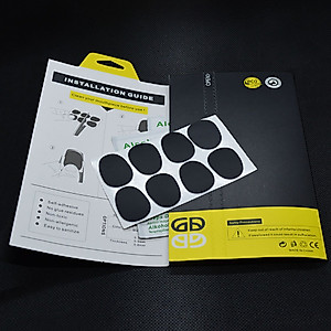 WINGKIND Alto/Tenor Saxophone & Clarinet Mouthpiece Cushions Patches Pads, 0.8mm Black (8 pieces)