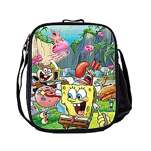 DENMER Cartoon Backpack 3Pcs Anime Backpack with Lunch Box Pencil Case Large Capacity Daypack for Travel Hiking 16 Inch Style2
