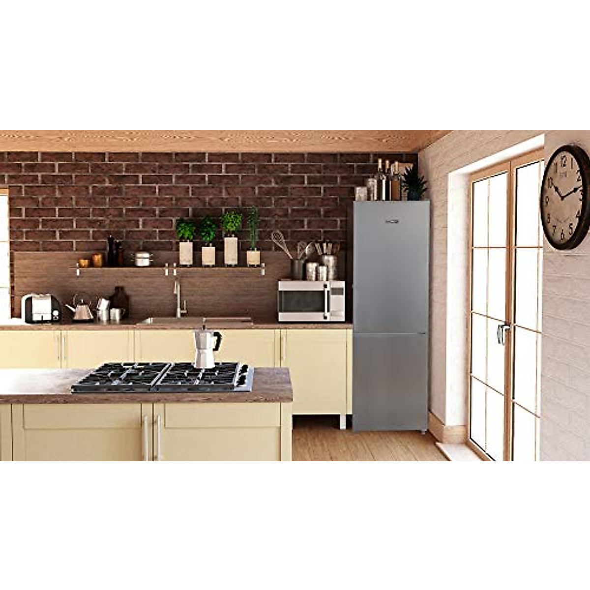 Conserv 24" Wide 10.8 cu.ft.Bottom Freezer Refrigerator Stainless