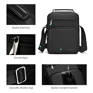 BAIGIO Men's Messenger Bag Shoulder Bags Crossbody Travel Bag Casual Sling Pack Man Purse Handbag for Work Business
