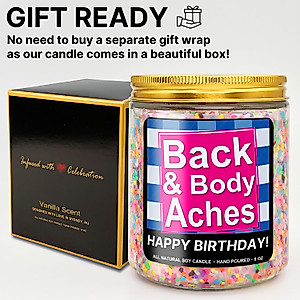 Funny Happy Birthday Candle, Birthday Gifts for Women Men, Gifts for Her and Him, Unique 30th 40th 50th 60th 70th Birthday Candles Gift Ideas