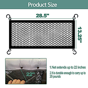Bandelt Stroller Wagon Cargo Net Compatible with Wonderfold All W-Series Models Heavy Duty Baby Stroller Organizer Mesh Cargo Net for Extra Storage Space Large Storage Capacity