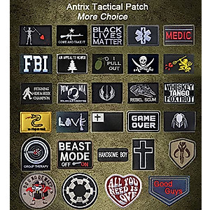 Antrix 2 Pcs POW MIA You are NOT Forgotten Applique Insignia Emblems Hook and Loop Military Badge Patch for Backpacks Caps Hats Vests Uniforms Clothes