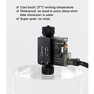 Clscea Inline CO2 Solenoid Valve Mini Low Temperature for Aquarium CO2 System