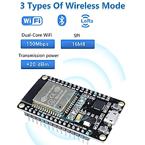 6-Pack ESP-WROOM-32 Development Board, Aideepen 30PIN ESP32S ESP-WROOM-32 Board 2.4GHz Dual-Core Compatible with Arduin, Nodemcu,and MicroPython
