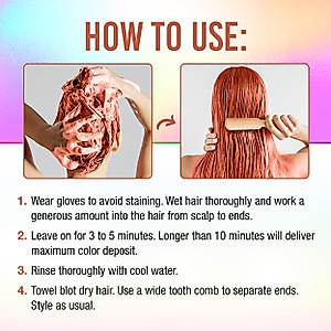 Punky Colour 3-in-1 Color Depositing Hair Cleanser & Conditioner, 8.5 fl oz. (AuburnAmazing)