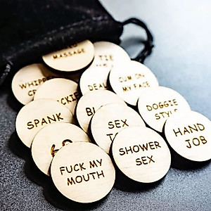 Pack of 20 Funny Tokens Sex Fun Wooden Couple Date Night Event Tokens Romantic Funny Tokens Date Night Event Token Gifts Valentines Day Creative Couple Gifts