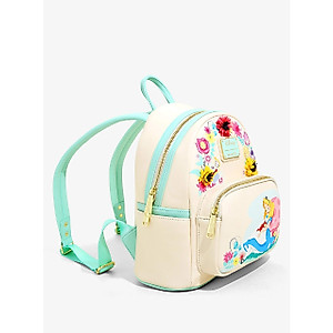 Alice in Wonderland Garden Flowers Mini Backpack Shoulder Bag Purse