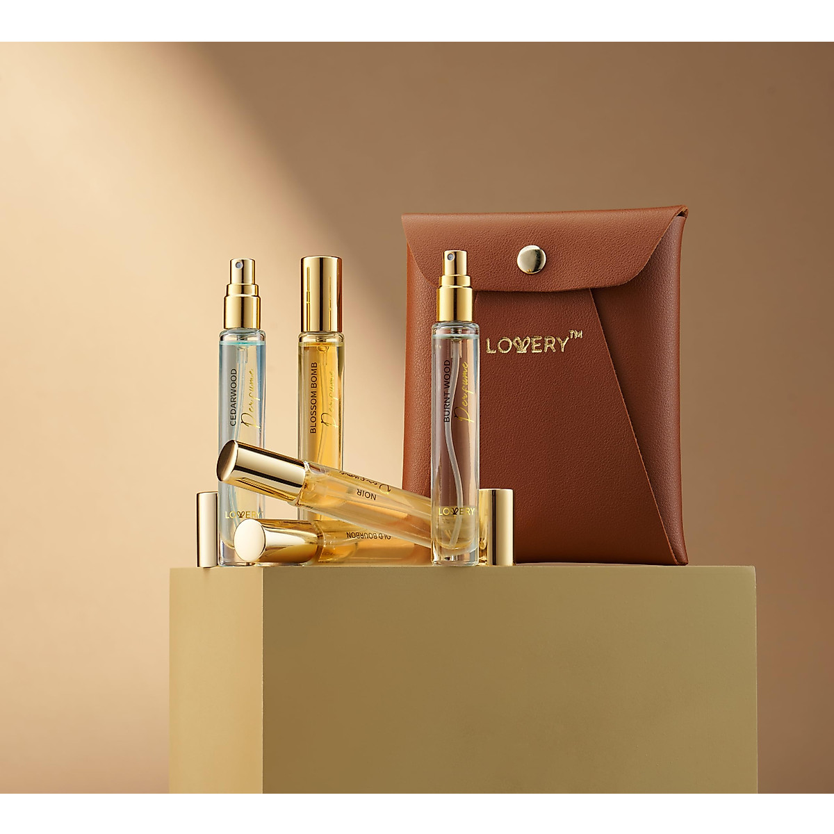 Unisex Mini Perfumes for Women Perfume Gift Set, Fragrance for Men Cologne - 5 Assorted Woody Floral Women's Fragrances & Men's Fragrances Perfume Set, 10ml Large Bottle Samples Eau de Toilette Parfum