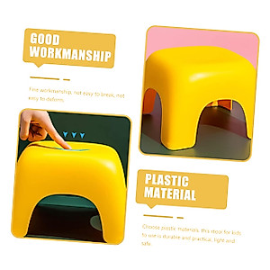 Plastic Stool Stackable Stool Children Anti-Skid Stool Shoe Changing Stool Kids Step Stool Children Footstool Plastic Sitting Stool Small Step Stool Small Stool Children Step Stool