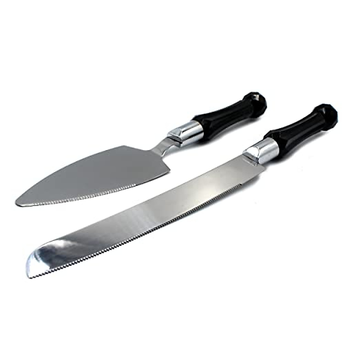 MoonShield Cake Knife & Server Spatula Cake Cutting Set - Wedding Cake Knife Set - Serving Set for Receptions Birthdays - Match the Color to Your Event Theme - Cake Knife and Cutter - Best Gift Set