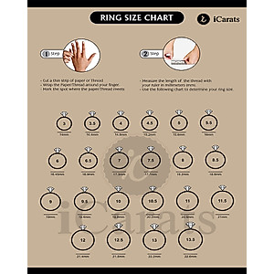 iCarats 925 Sterling Silver Garnet Stone Ring For Women Silver Statement Ring Band Jewelry - Size 7