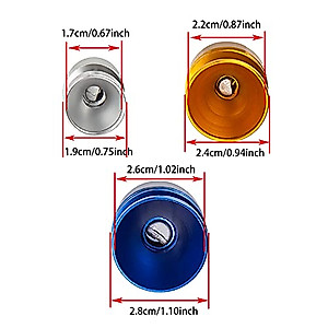 Ponpon 3Pcs Car Turbo Sound Universal Aluminum Car Turbo Whistle Muffler Pipe Whistle Car Roar Maker 3 Sizes(Random Color)
