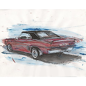Red Camaro drawing