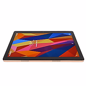 MAVIS LAVEN 10.1in Tablet, Golden 8GB RAM 256GB ROM 1920x1200 Portable Tablet for Reading (US Plug)