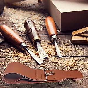 G.B.S Leather Razor Strop Handmade Grain Leather, Dual Swivel Clip and Handle And Strop Paste 2n1