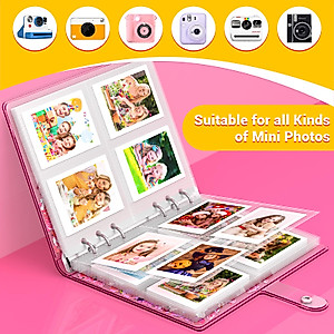 Kids Photo Album for Instax Mini, Photo Album for Polaroid, Applicable to Fujifilm Instax Mini 11 12 40 KODAK Mini Photo, Gift for 4 5 6 7 8 9 10 Year Old Girls (200 photos)