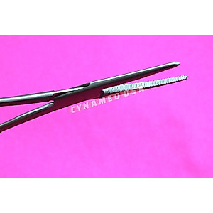 German Stainless Straight Forceps, Hemostat Forceps clamp 6.25" (Cynamed Brand) …