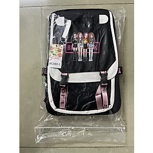 BEBBEE Unisex Bangtan boys Lisa Rose JISOO Jennie Kawaii Laptop Backpack Middle School Students Bookbag Outdoor Daypack for Girls Boys School (A)