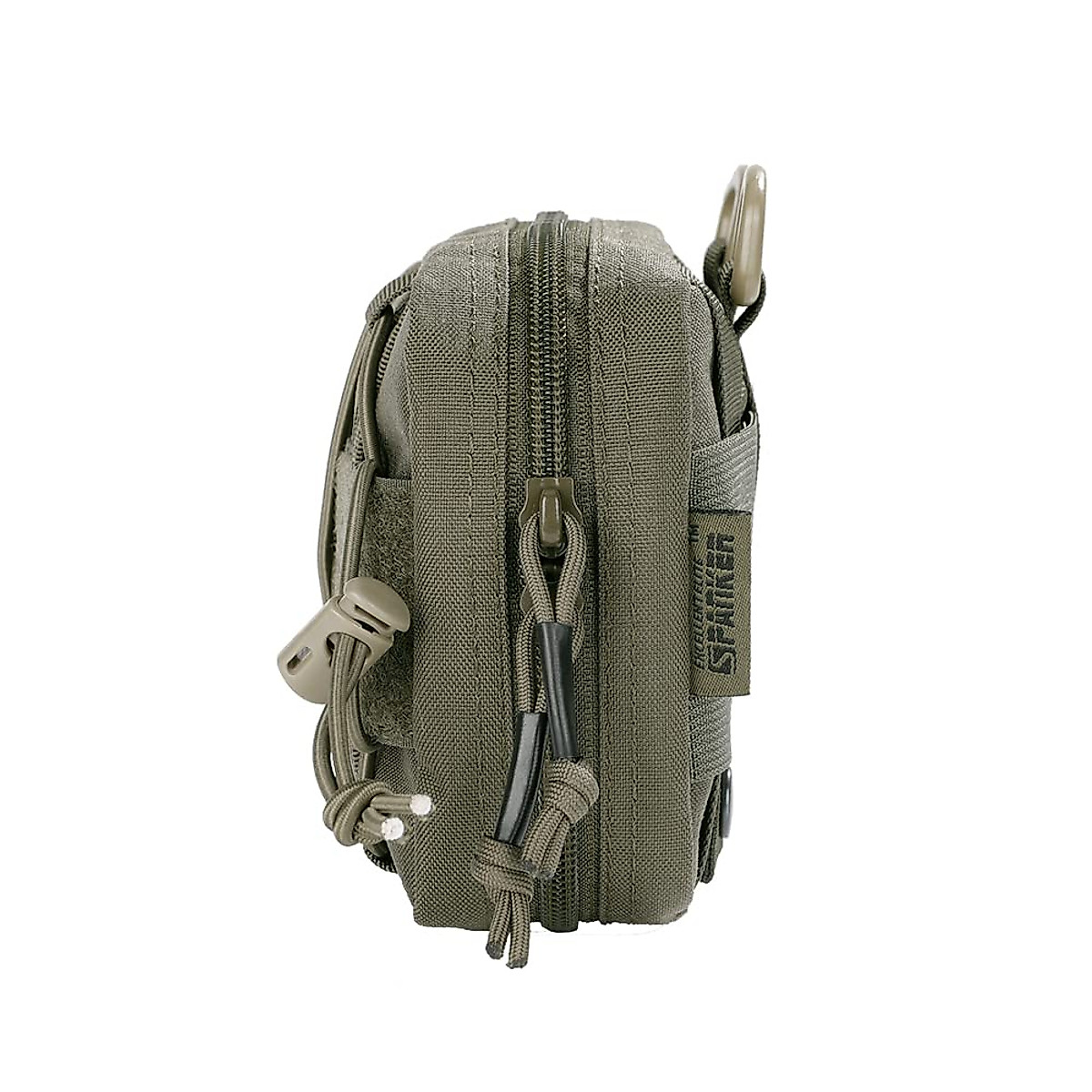 EXCELLENT ELITE SPANKER Tactical Molle Admin Pouch Compact Utility EDC Tool Bag with Shoulder Strap Nylon Belt Waist Bag for Tactical Accessories (RGN)