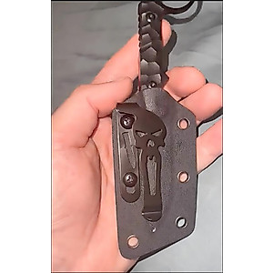 29mm x 69mm Metal Spring Belt Rose Black Color Clips for Kydex Sheath Holster Knife Sheath Clip (Left Style