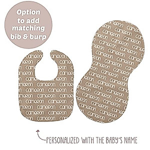 Boho Personalized Name Baby Blankets for Girls with Name - Bohemian Baby Name Blanket - Personalized Custom Baby Girl Blankets - Baby Stroller Blanket