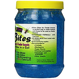 Nature Zone SNZ54212 Water Bites Food with Calcium for Crickets, 32-Ounce