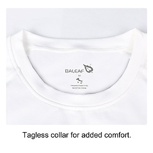 BALEAF Boys Compression Shirt Long Sleeve Youth Undershirts Kids Football Baseball Baselayer Cold Gear Quick Dry White Size M