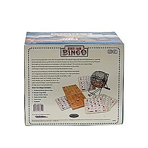 Front Porch Classics State Fair Bingo Deluxe Edition - Craftsmanship for an Authentic Retro-Style Experience - Intergenerational Fun for Friends and Family, 10x11x14 in