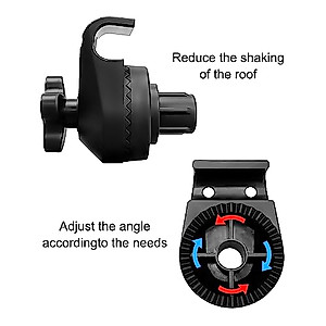 2 Pcs Garden Swing Plastic Fittings, Swing Frame Plastic Fitting to Attach Canopy Frame to Swing Frame, Match Diameter 20-23mm Swing Chair Frame Interface