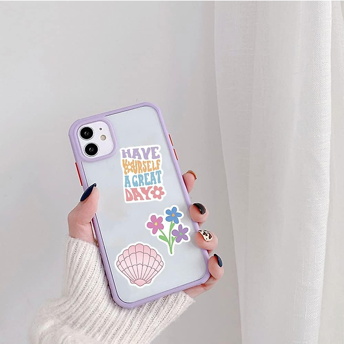 100PCS Danish Pastel Stickers, Pink Aesthetic Inspirational Stickers for Girls,Adults and Teens, VSCO Colorful Pastel Vinyl Waterproof Stickers for Laptop,Water Bottles,Computer,Phone,Skateboard