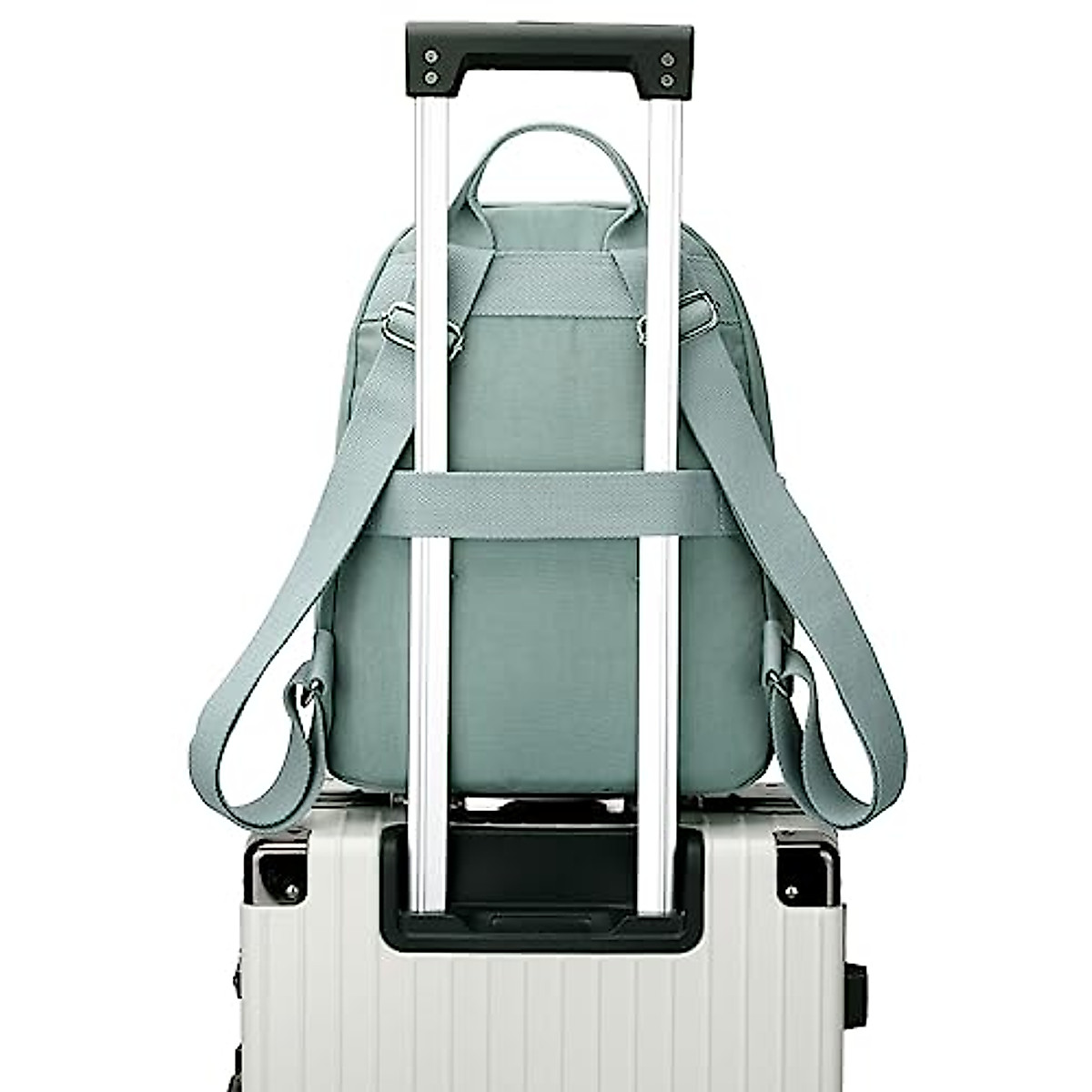 Collsants Small Backpack Purse for Women Nylon Travel Backpack Lightweight Casual Daypack(black)