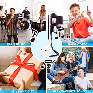 Otamatone Deluxe [English Manual] Electronic Musical Instrument Synthesizer from Japan by Cube/Maywa Denki, White