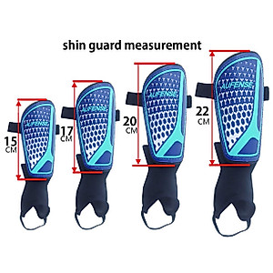 Aufense Soccer Shin Guards for Toddlers Kids - Durable Shin Pads with Ankle Protection for Ages 2-14 Boys and Girls (Black, S)