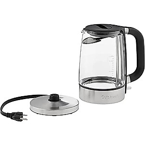 Cuisinart GK-17 ViewPro Cordless Electric Kettle, 1.7-Liter Capacity with 1500-Watts of Power, Stainless Steel/Glass
