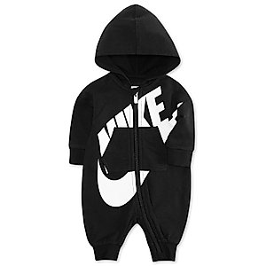 Nike Baby Hooded Coverall, Black, 3 Months